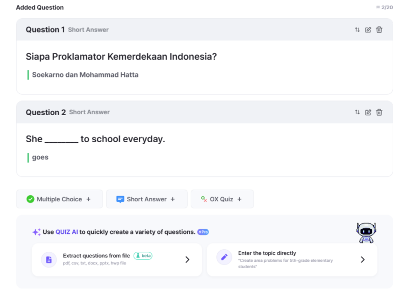 🧩[ZEP Quiz] Cara membuat kuis lebih mudah dan sederhana - ZEP Blog